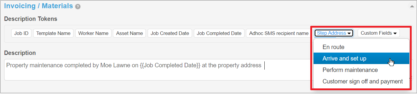 Add A Dynamic Invoice Description To Vwork Invoices Vwork Support