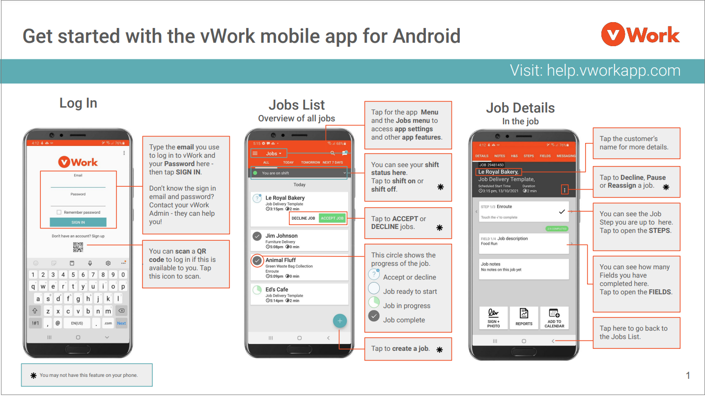 Android: Quick Start Guide – vWork Support