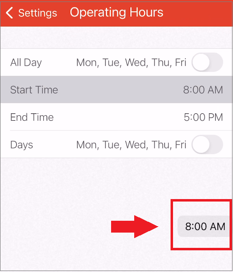 iOS: vWork mobile app Location Tracking settings – vWork Support