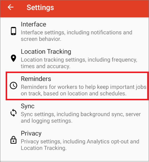 Android: vWork mobile app - turn on mobile reminders – vWork Support