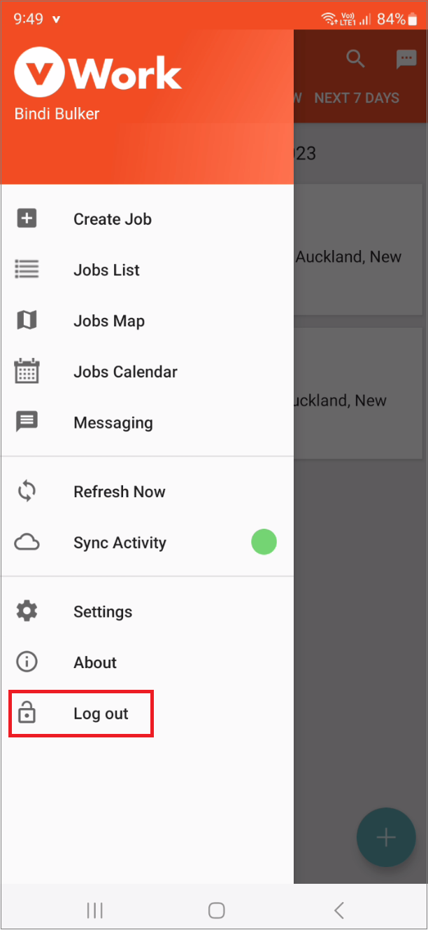 Android: Log in and out of the vWork Android app – vWork Support
