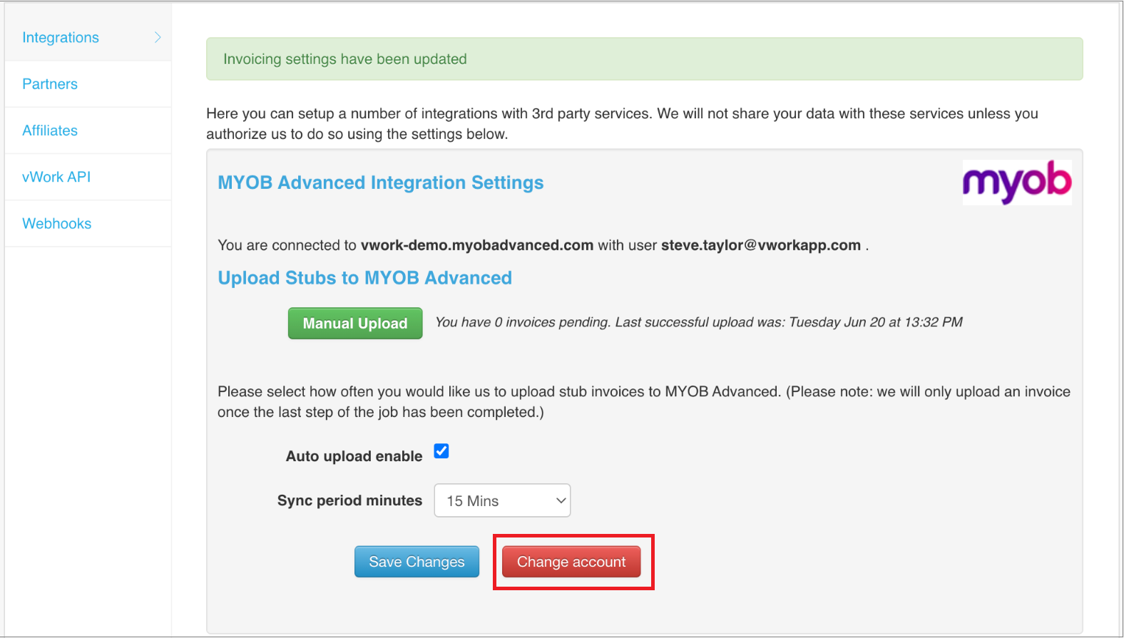 MYOB Acumatica: Connect vWork to MYOB Acumatica – vWork Support
