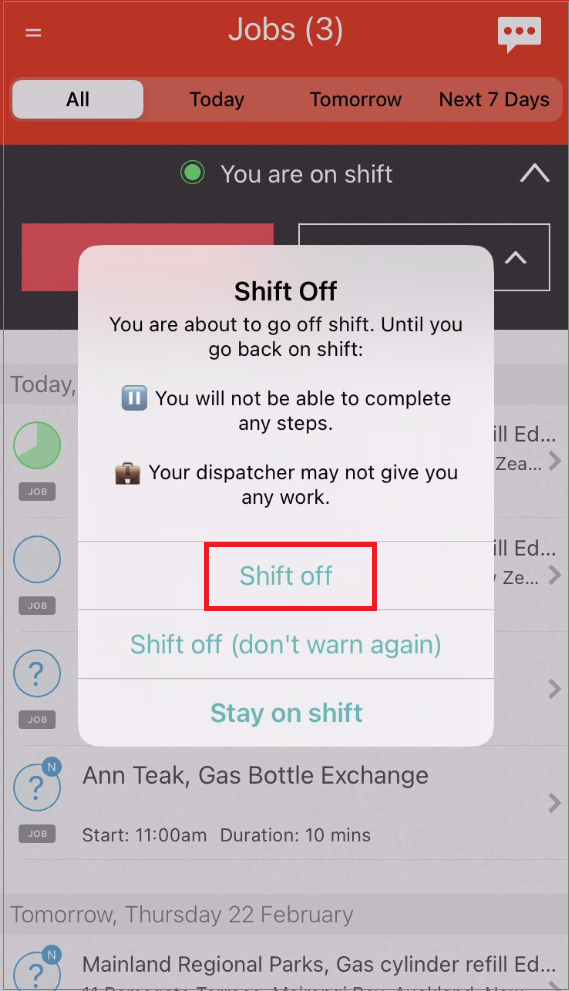 Ios Update Your Shift Status Through The Vwork Mobile App Vwork Support