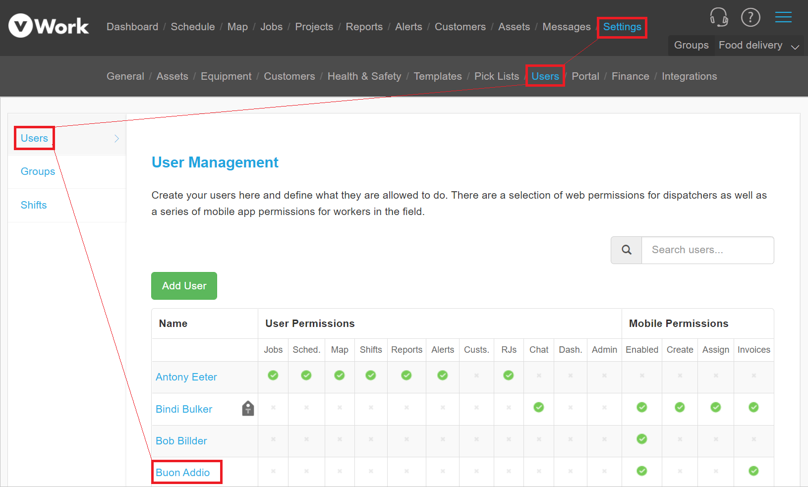 How do I delete a User? – vWork Support