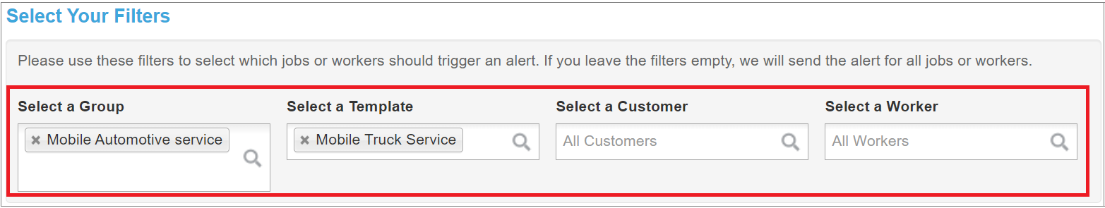 Set up an Alert – vWork Support
