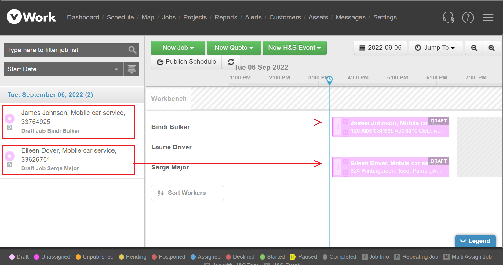 How do I use the Draft Status? – vWork Support