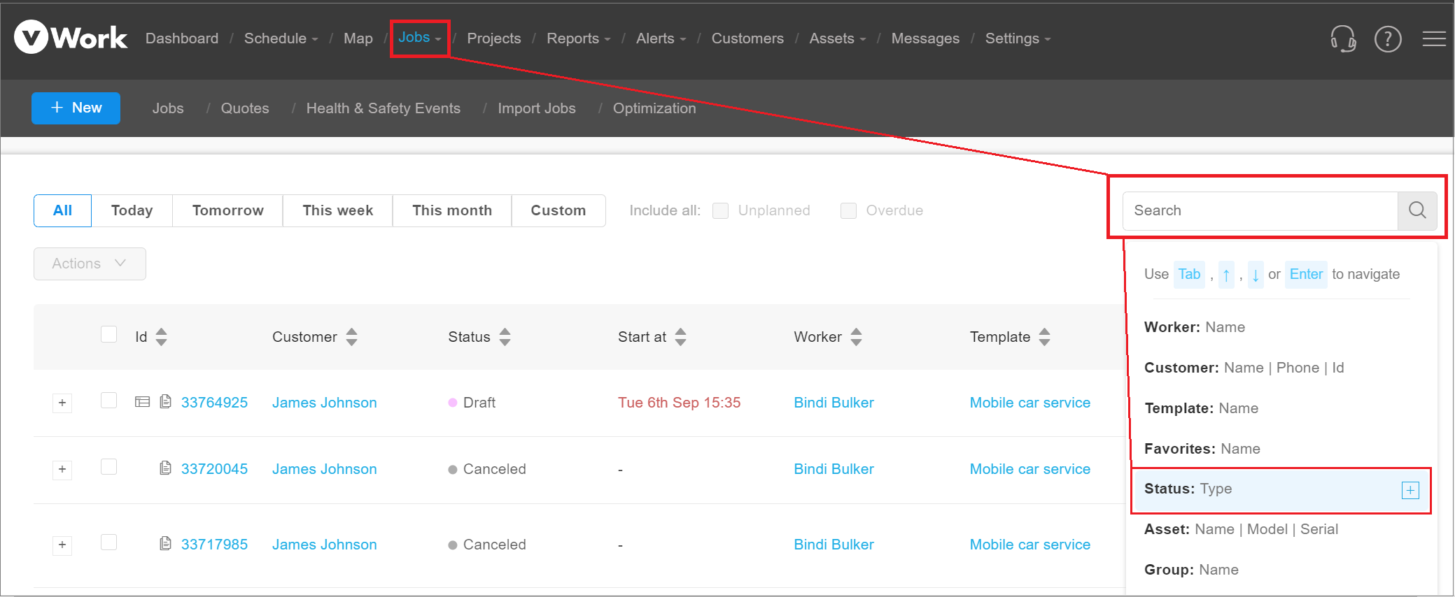 How do I use the Draft Status? – vWork Support