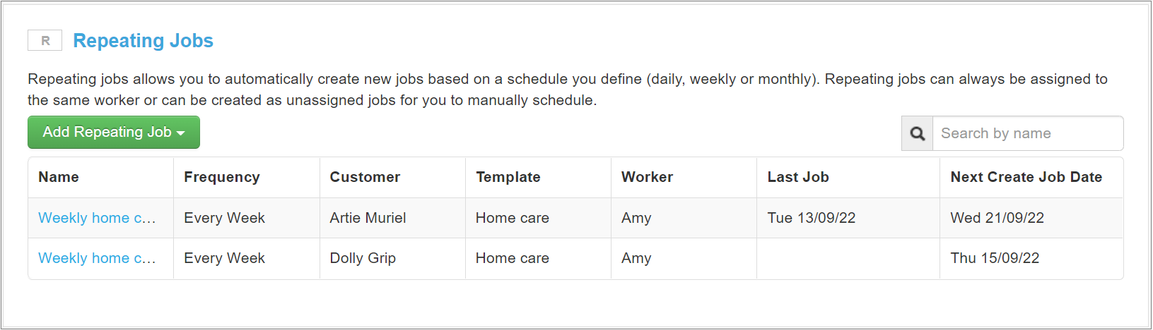 What are Repeating Jobs? – vWork Support