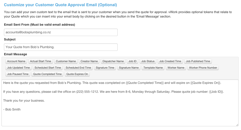 How Do I Enable Quotes VWork Support